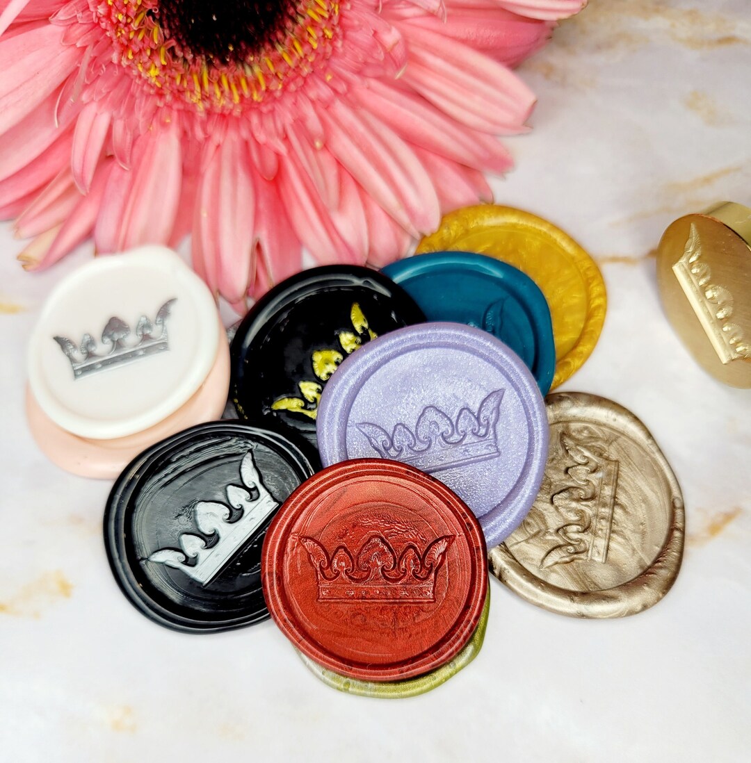 Crown Self Adhesive Wax Seals, Invitation Seals, Wax Seals, Wax Seal ...