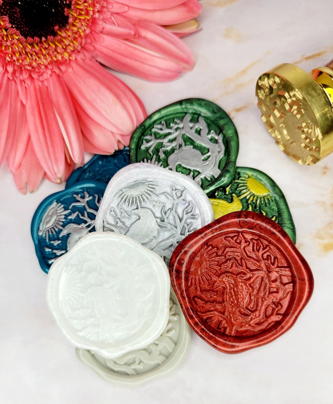 Crow Bird Self Adhesive Wax Seals, Invitation Seals, Wax Seals, Wax ...