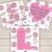 Trendy Disco Cowgirl Printable Valentine Cards 3x3 Digital Download ...