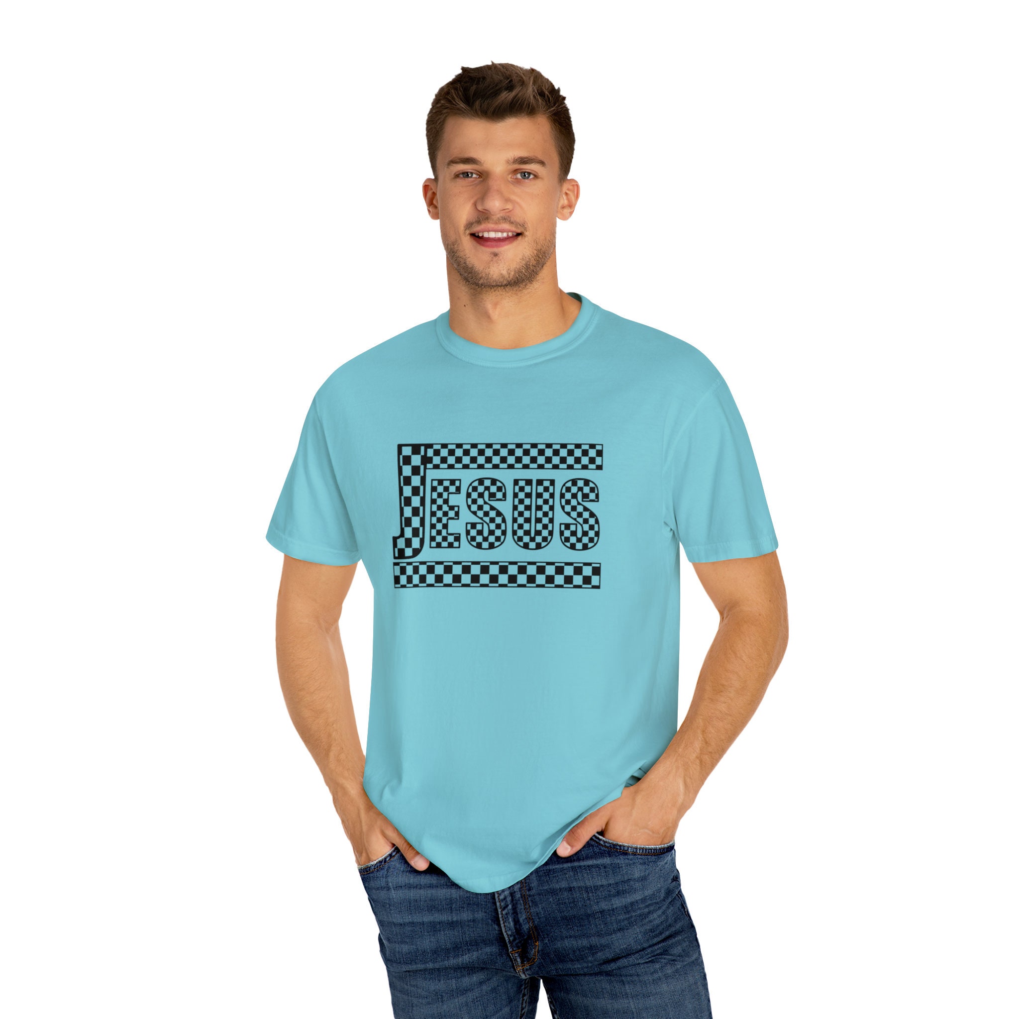 Jesus Checkered Vans Inspired Shirt, Vintage Tshirt Trendy Christian ...