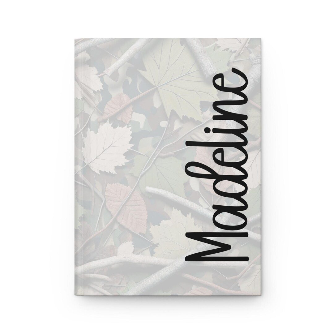 Washed Out Camo Hardcover Journal, Vintage Camouflage, Personalized ...
