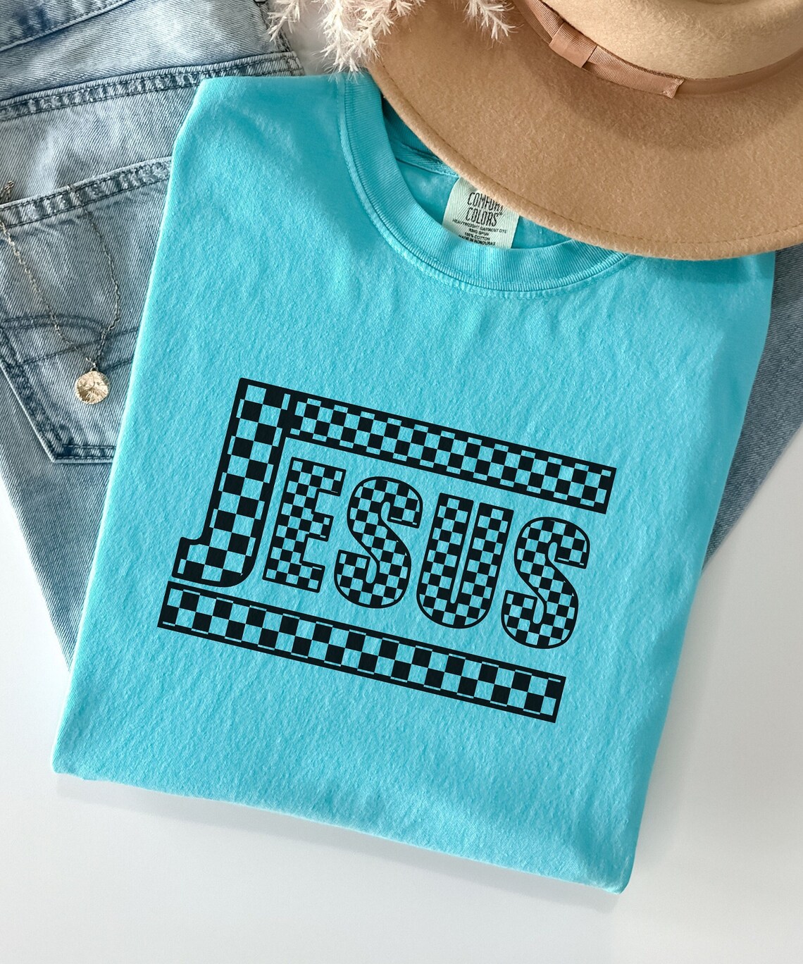 Jesus Checkered Vans Inspired Shirt, Vintage Tshirt Trendy Christian ...