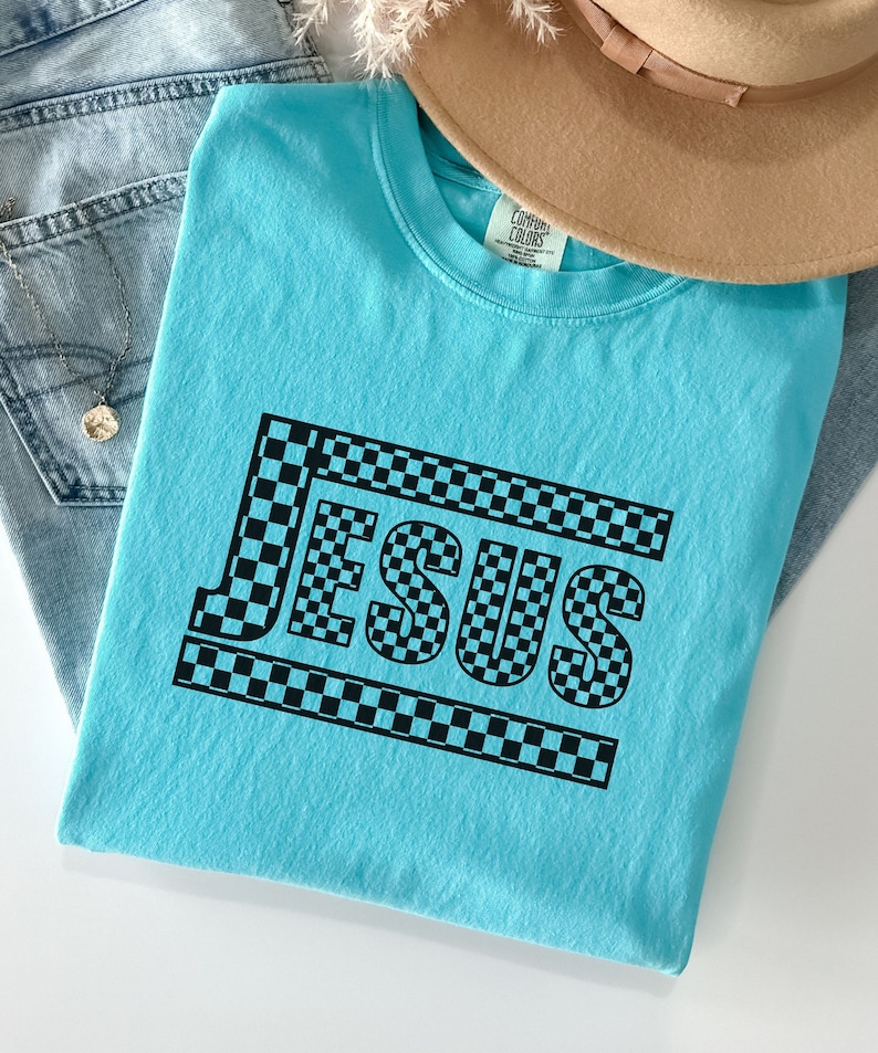 Jesus Checkered Vans Inspired Shirt, Vintage Tshirt Trendy Christian ...