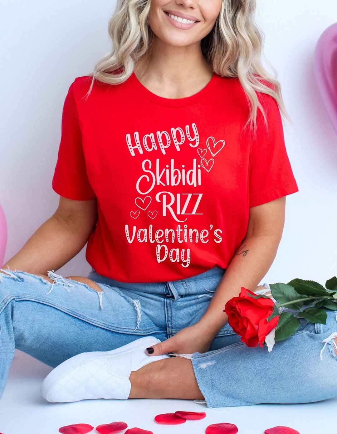 Happy Skibidi Rizz Valentine's Day Shirt, Ohio, Teen Slang, Tween ...