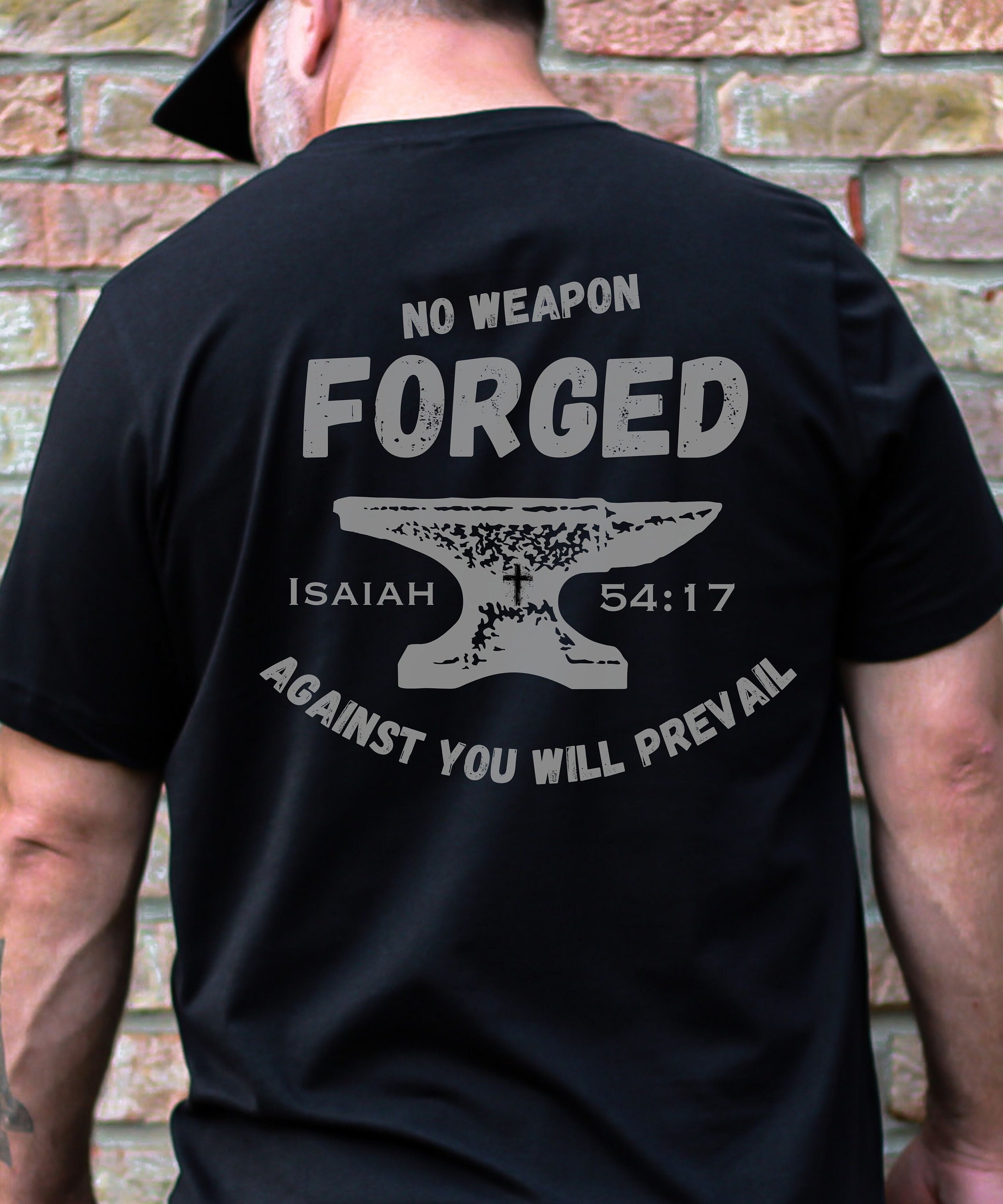 Isaiah 54:17 Men's Shirt, Jesus, Christian Shirts No Weapon Formed ...