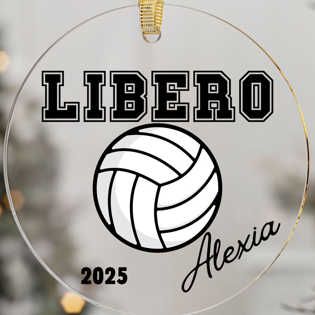 Libero Custom/customized Volleyball Christmas Ornament, Volleyball Gift ...