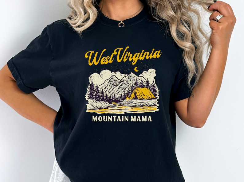 West Virginia Shirt, West Virginia Retro Woods Shirt, West Virginia ...