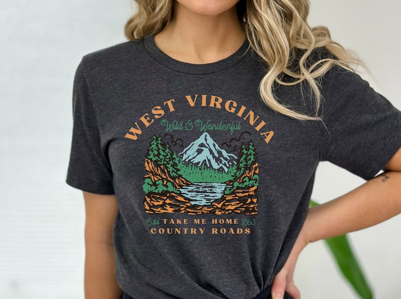 Retro West Virginia Tshirt Vintage West Virginia T Shirt - Etsy
