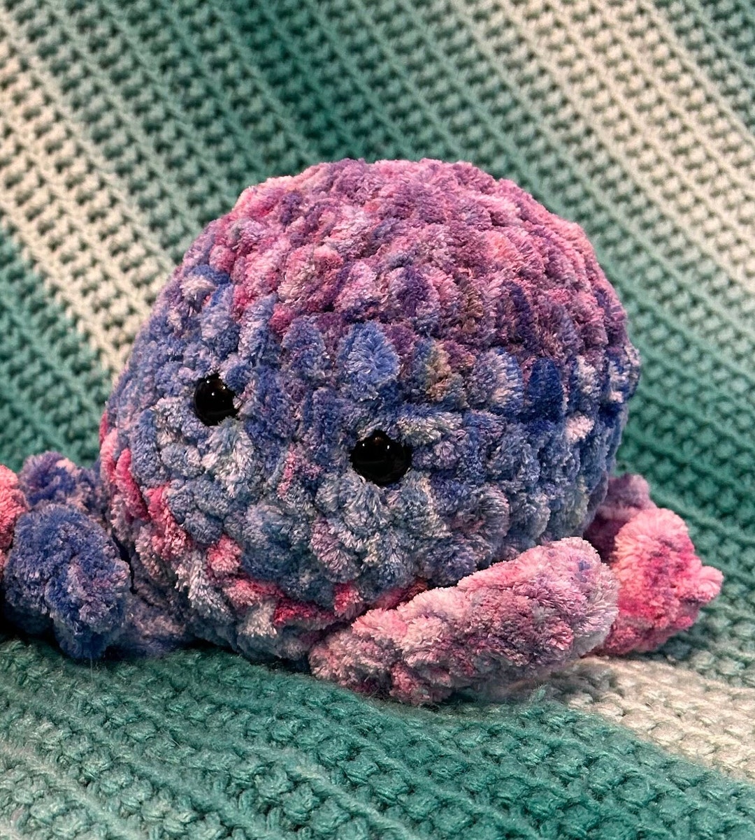 Fuzzy Octopus- Pink/purple Rainbow - Etsy
