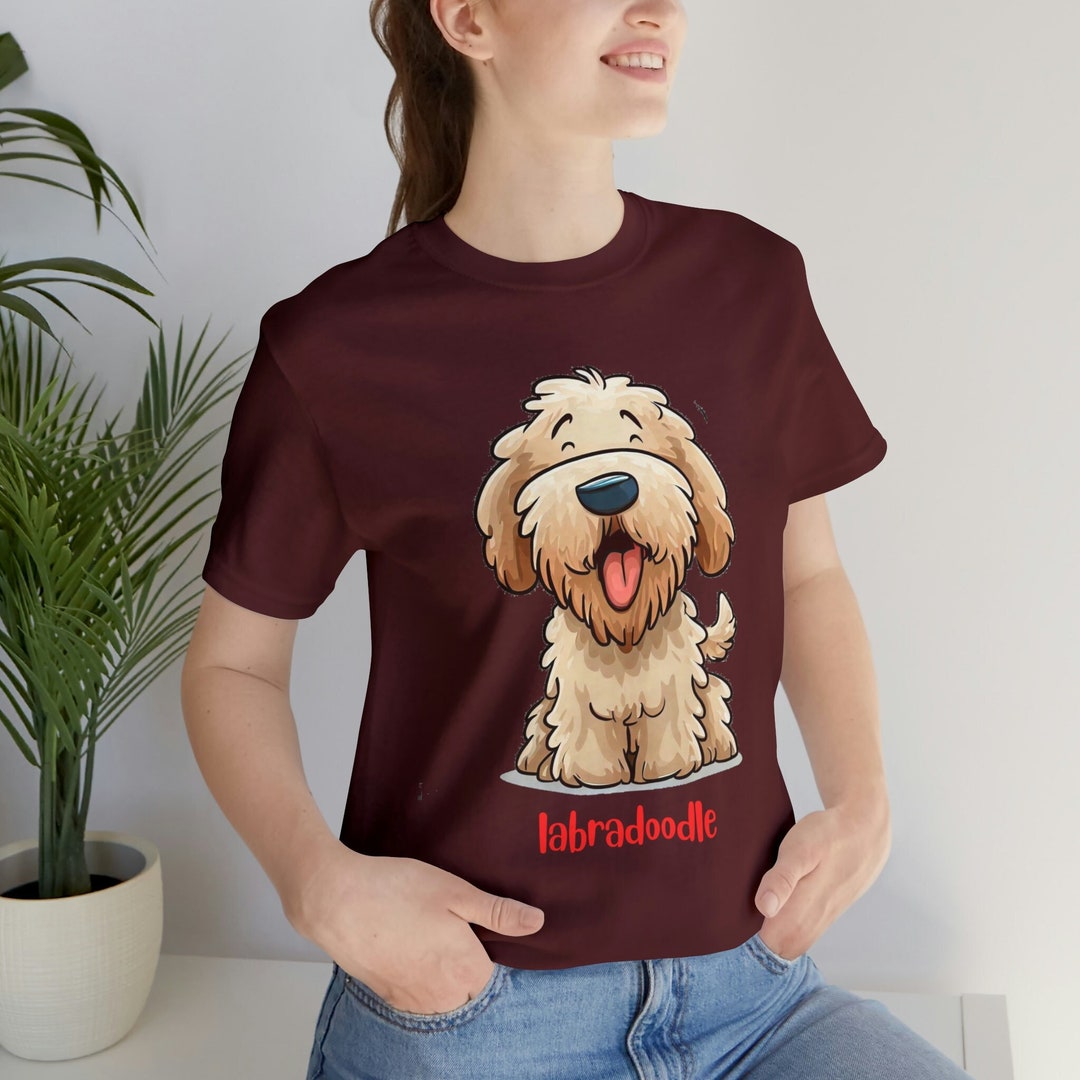 Labradoodle Dog Tshirt Fun Cartoon Design Mom Dad T-shirt Shirt Funny ...