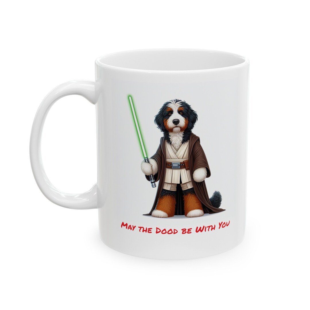 Doodle Dog Mug Cup "may the Dood Be With You" for Mom or Dad Funny #9 ...
