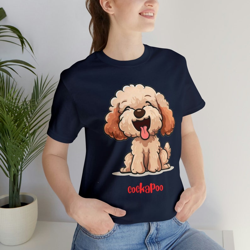 Cockapoo Dog Tshirt Fun Cartoon Design Mom Dad T-shirt Shirt Funny ...