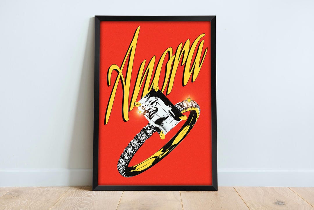 Anora Framed Print (A4-A3) | Anora Movie Poster, Aesthetic Typography ...