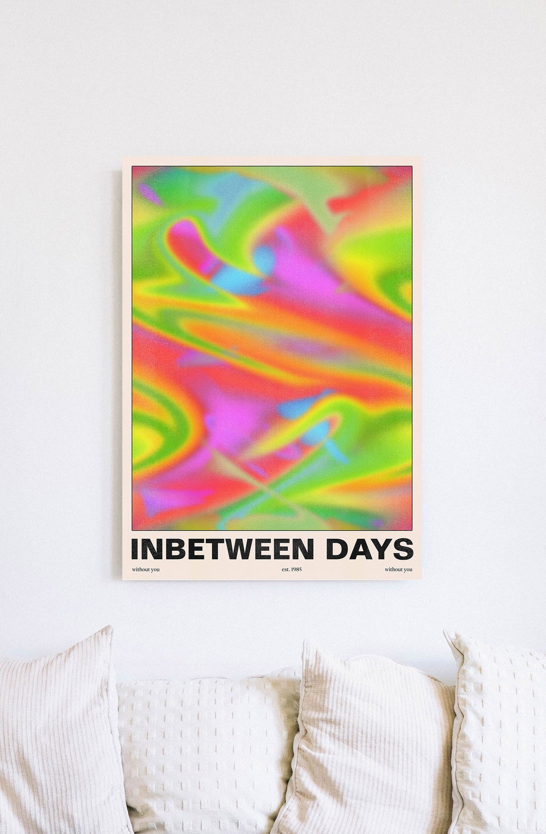 Inbetween Days Print the Cure Aesthetic Typography Poster - Etsy