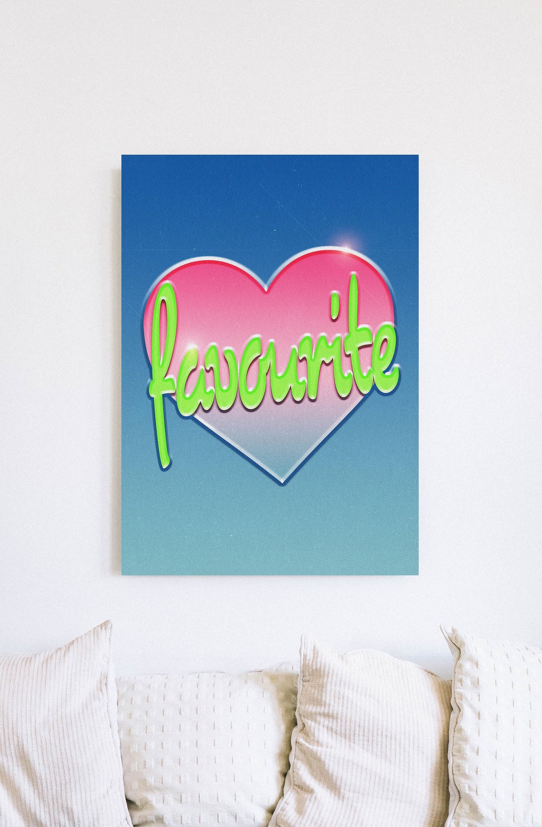 Favourite Print Fontaines D.C. Poster, Trendy Typography, Retro Wall ...