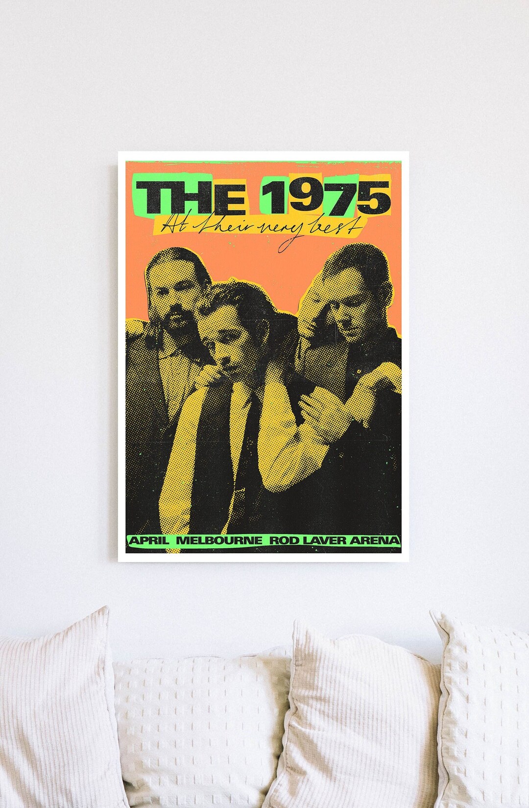 The 1975 Tour Poster A4-A1 Illustrated Poster, Melbourne, Rod Laver ...