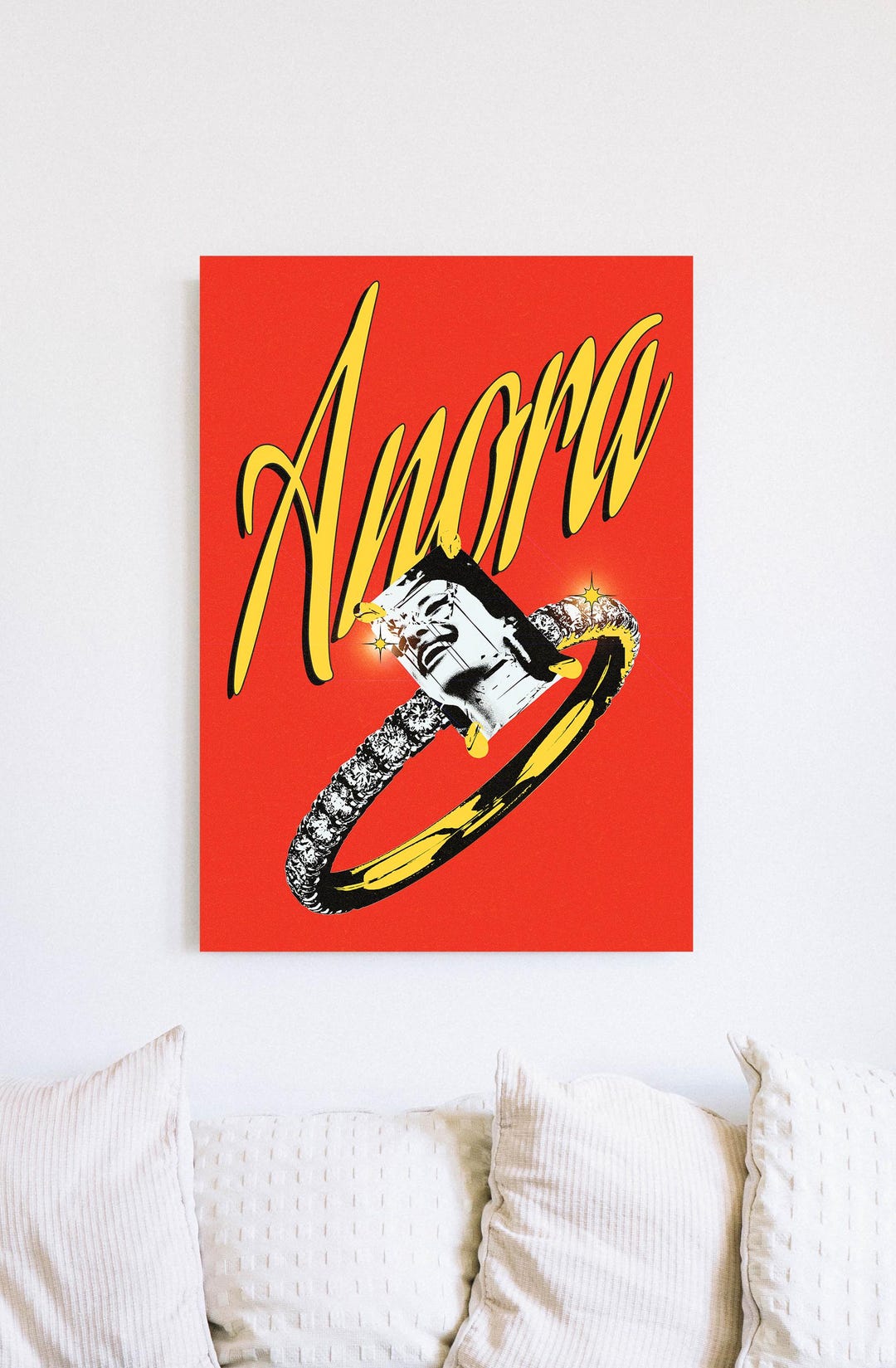 Anora Movie Poster: Retro Typography, Maximalist Room Decor - Etsy ...