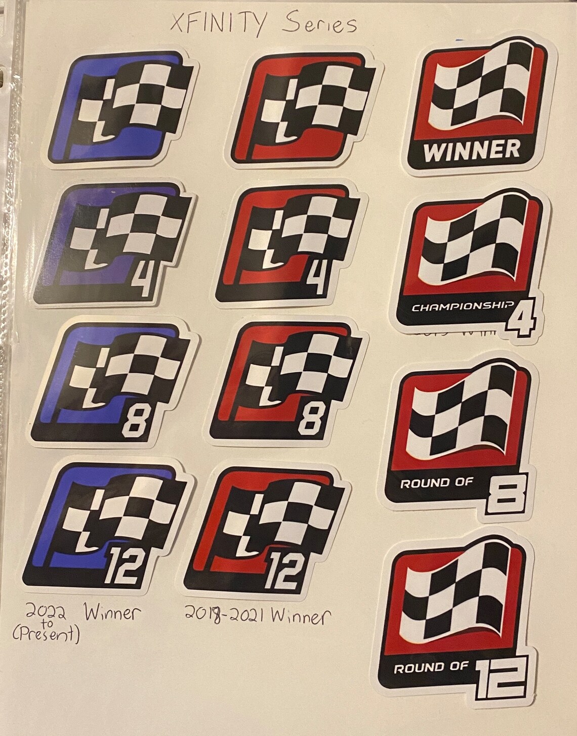 NASCAR Winner Stickers - Etsy