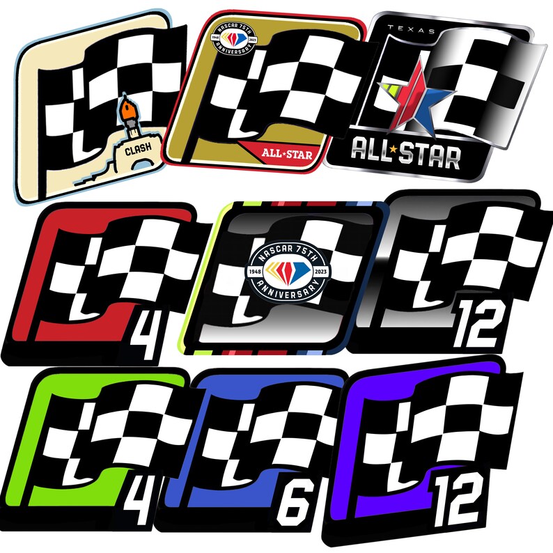 NASCAR Winner Stickers - Etsy