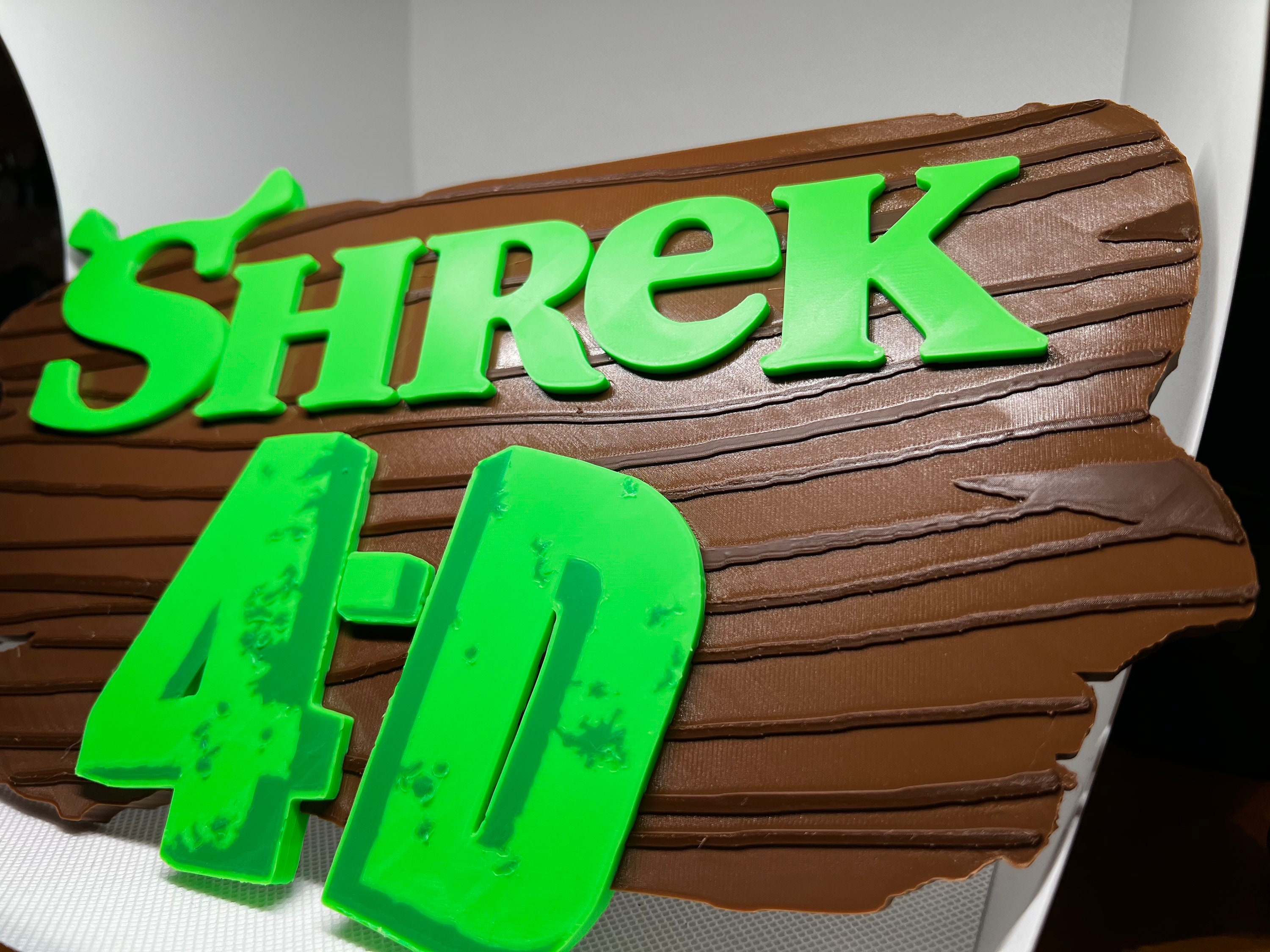 Shrek 4D the Ride Universal Studios Orlando Attraction Sign Display ...