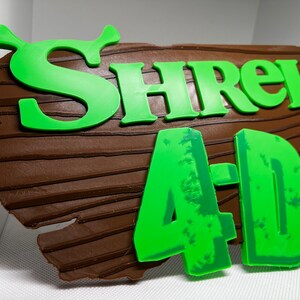 Shrek 4D the Ride Universal Studios Orlando Attraction Sign Display ...