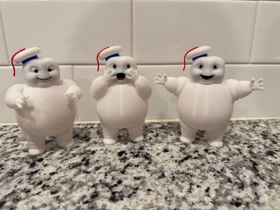Ghostbusters Movie Mini Stay Puft Marshmallow Man Figures 3D Printed ...