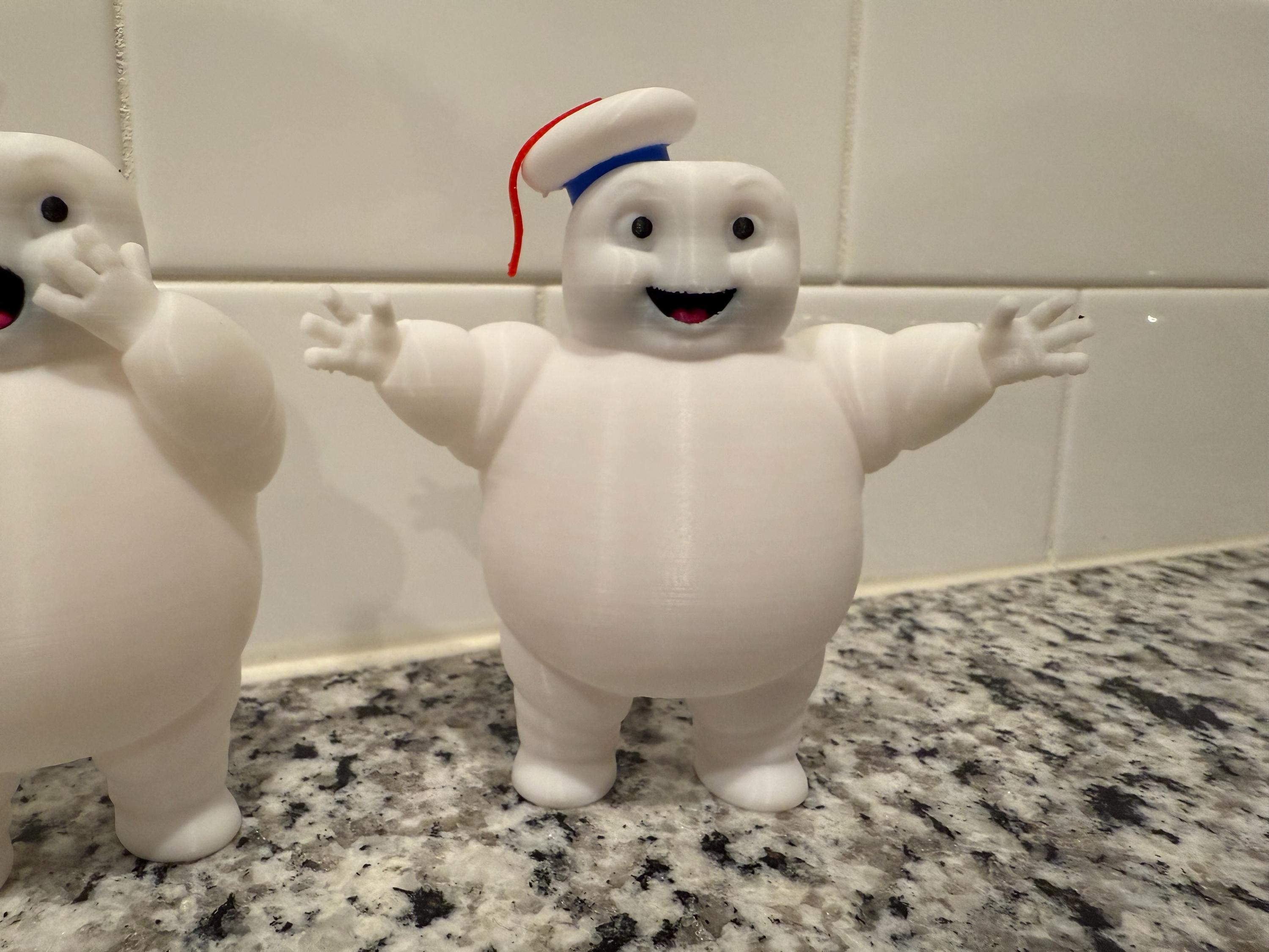 Ghostbusters Movie Mini Stay Puft Marshmallow Man Figures 3D Printed ...