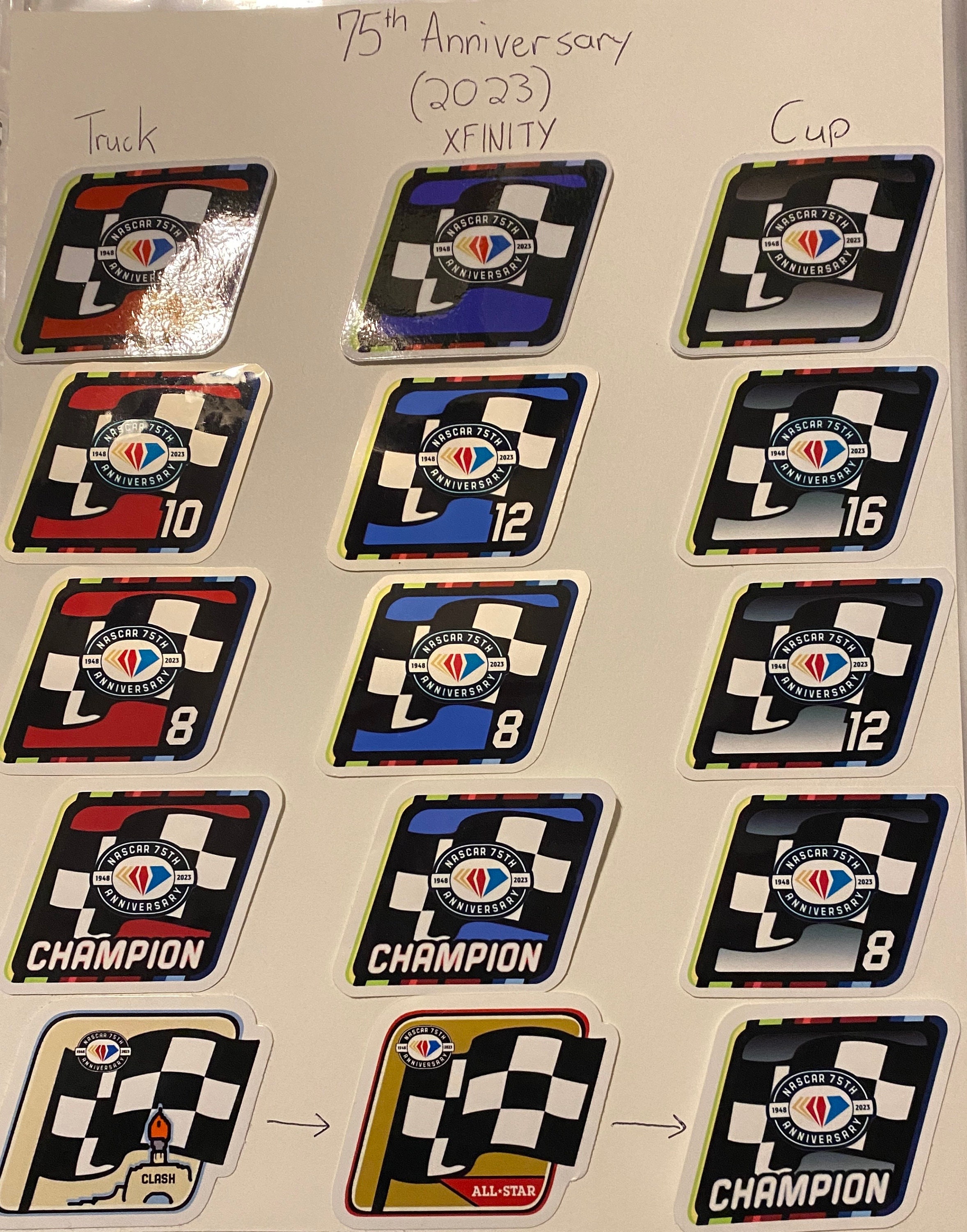 NASCAR Winner Stickers - Etsy