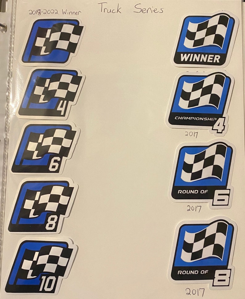 NASCAR Winner Stickers - Etsy