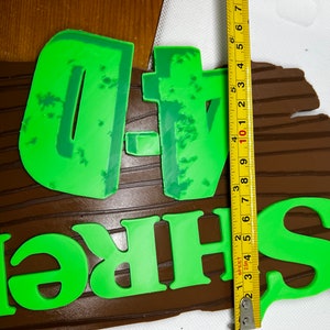 Shrek 4D the Ride Universal Studios Orlando Attraction Sign Display ...