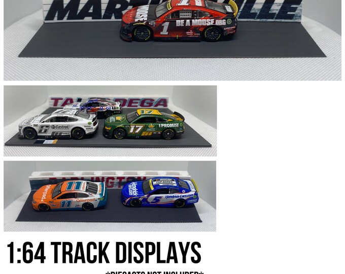 NASCAR 1:64 Track Displays - Etsy