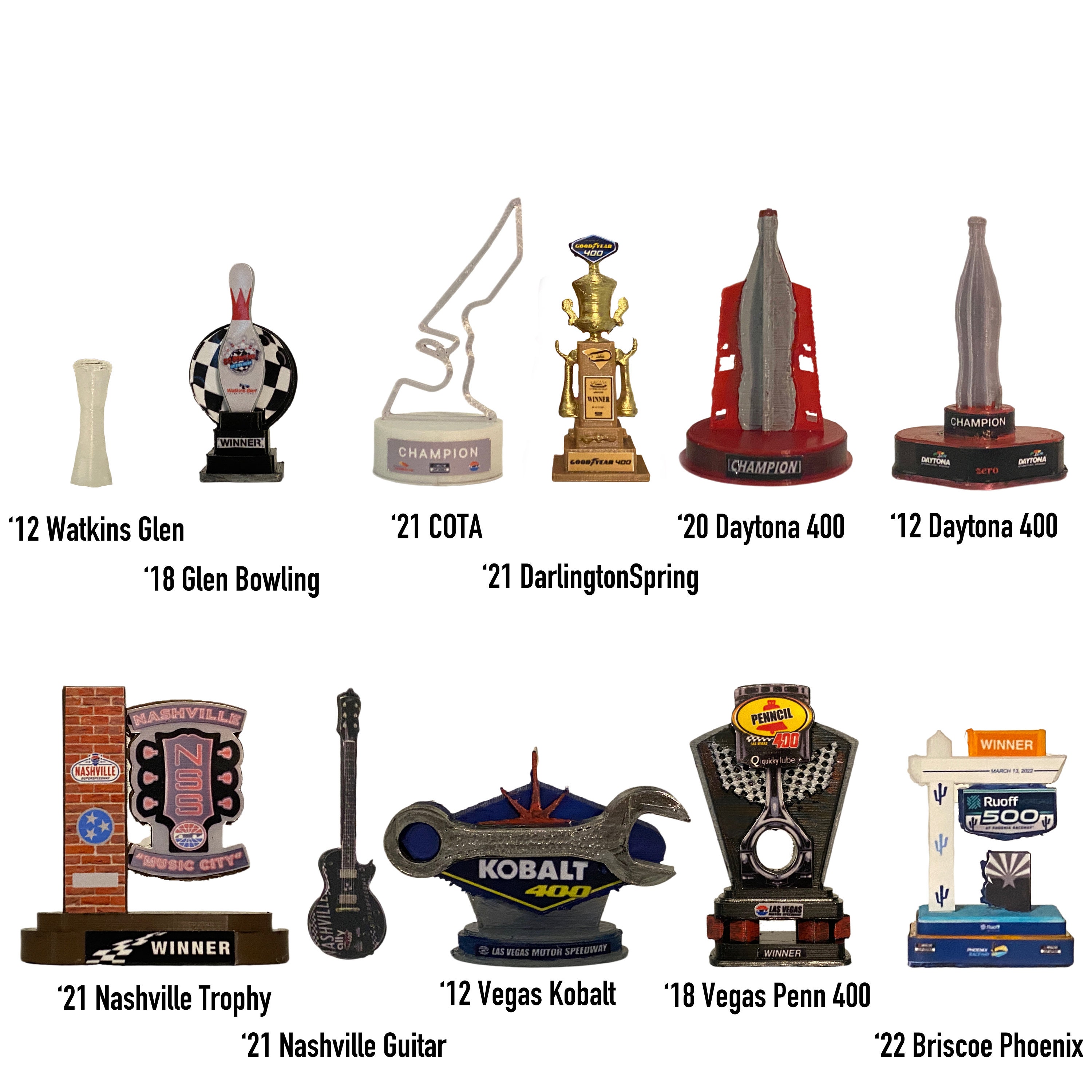 NASCAR 1:24 Trophies - Etsy