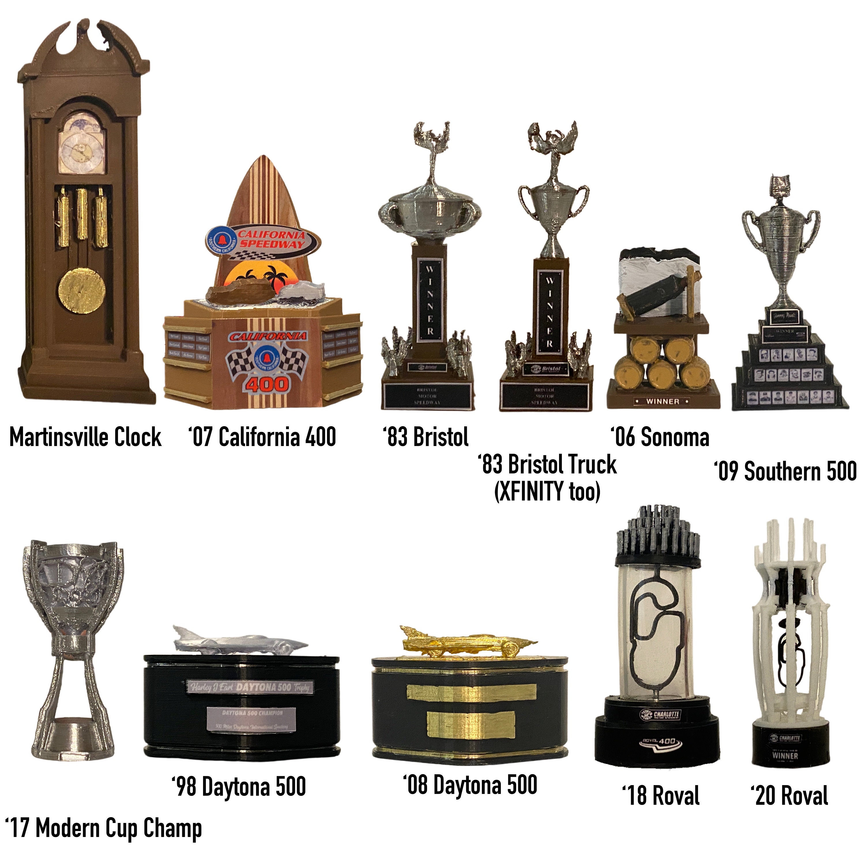 NASCAR 1:24 Trophies - Etsy