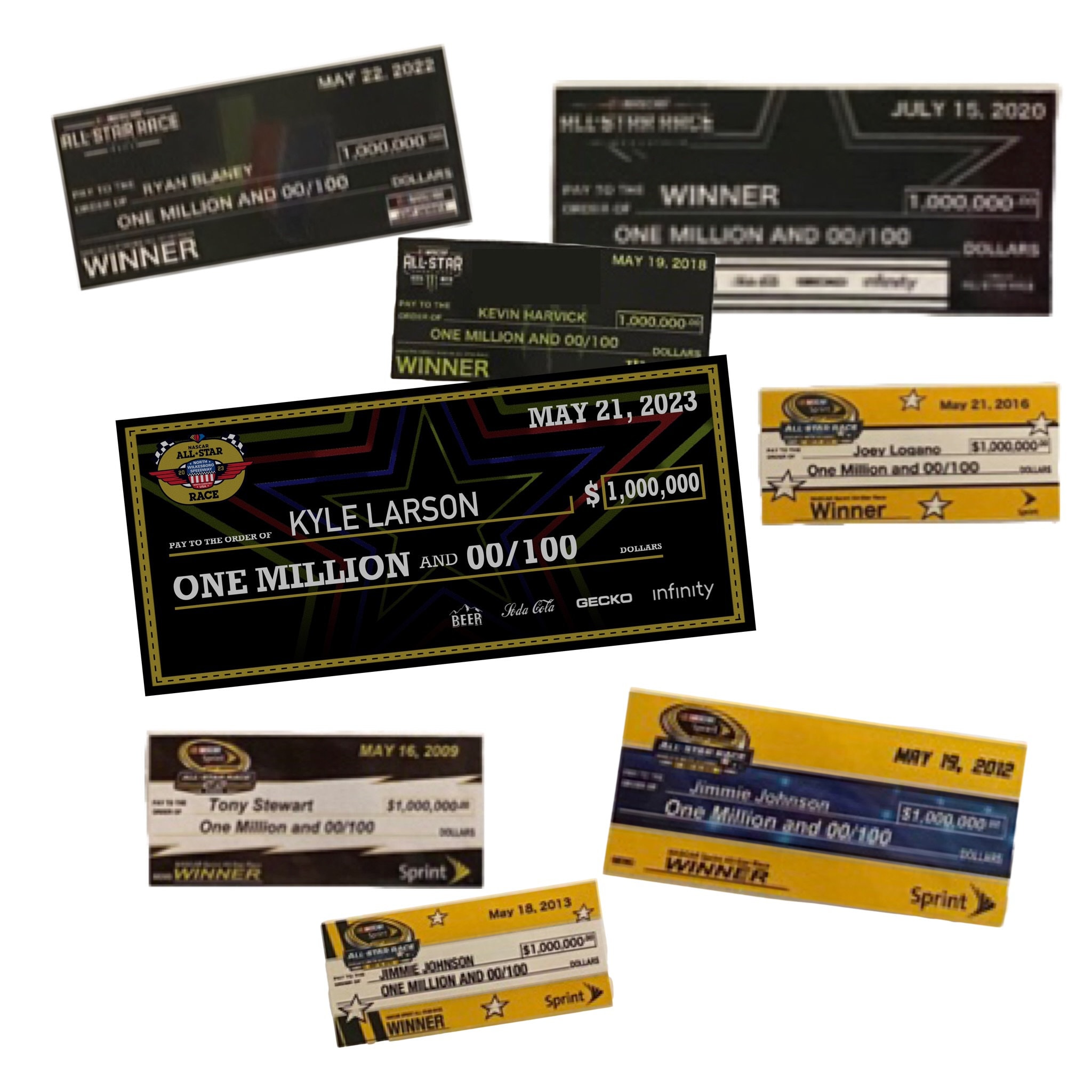 NASCAR 1:14 All Star Checks - Etsy