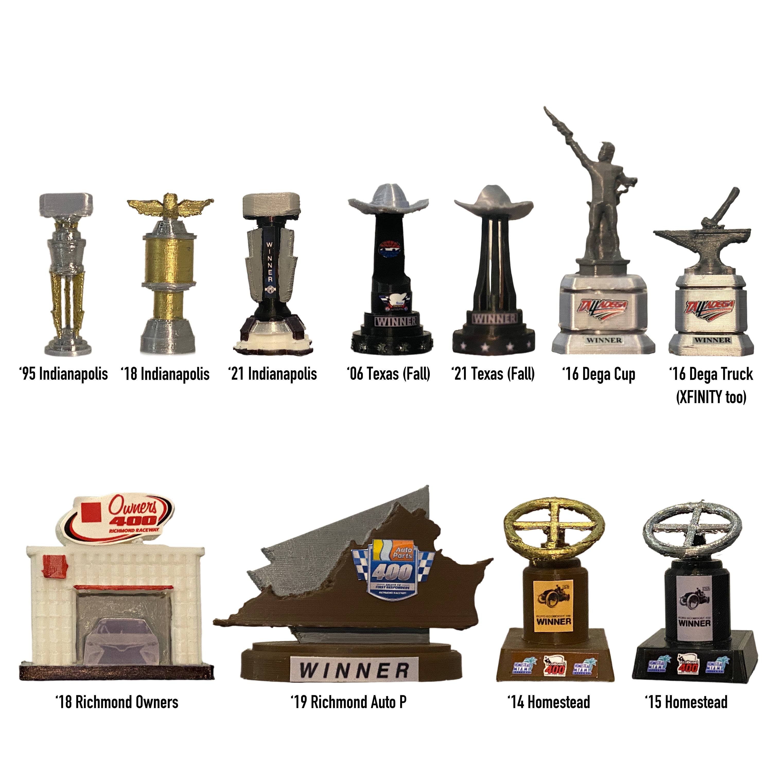 NASCAR 1:24 Trophies - Etsy