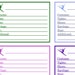 8 Colors Dance Competition Costume Cards & Results Sheet Download - Etsy