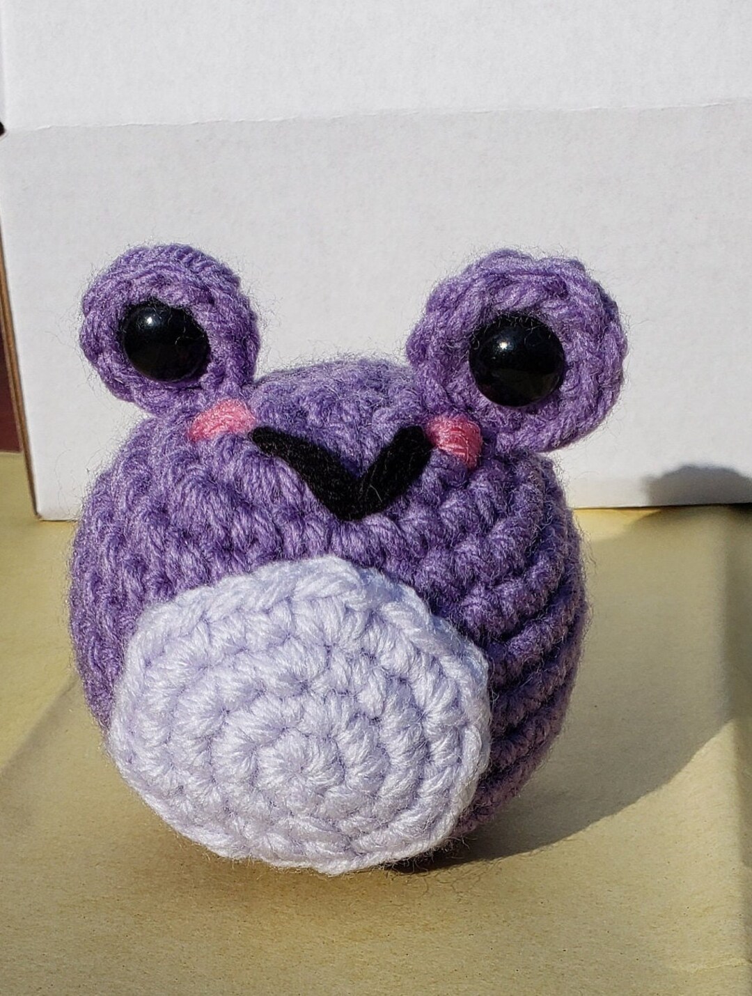 Purple Frog Plushie - Happy Frog Toy - Gift for Her - Gift for Kids ...