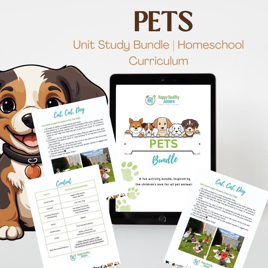 Pets Unit Study Bundle | Homeschool Curriculum | Printable Activities ...