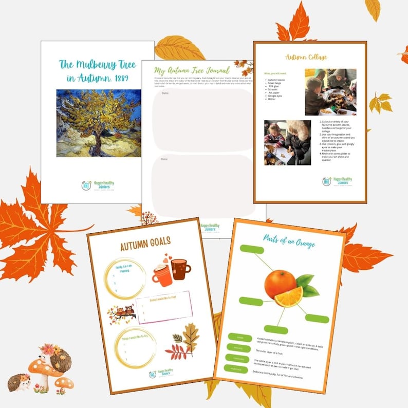 Autumn Fall Unit Study Bundle | Homeschool Curriculum | Printable ...