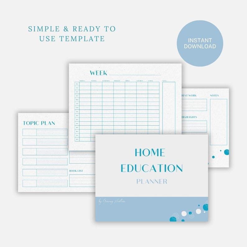 Home Education Planner | Track and Organise Your Homeschooling Journey ...