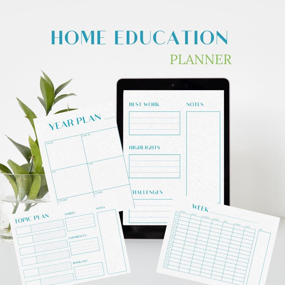 Home Education Planner | Track and Organise Your Homeschooling Journey ...