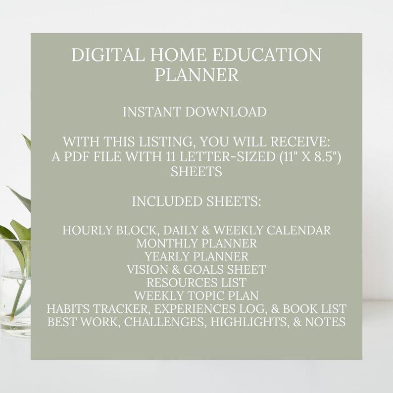 Home Education Planner | Track and Organise Your Homeschooling Journey ...
