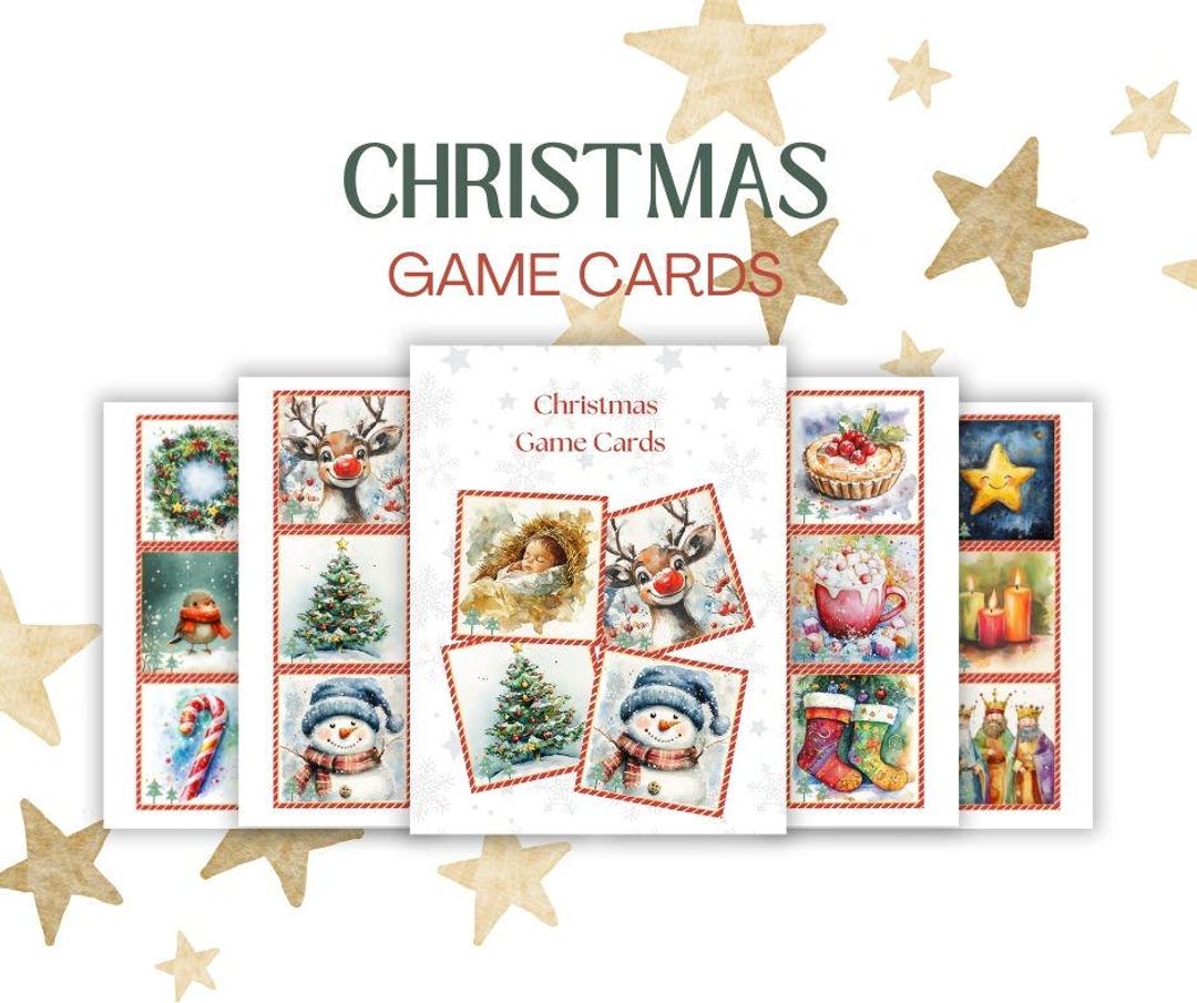 Printable Christmas-themed Card Games for Home Education – Fun, Festive ...
