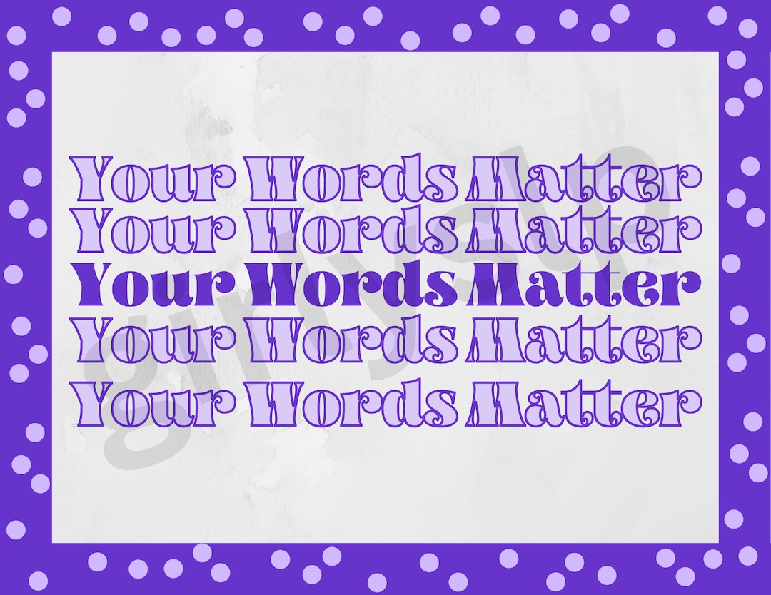 SLP Bulletin Board Kit your Words Matter - Etsy
