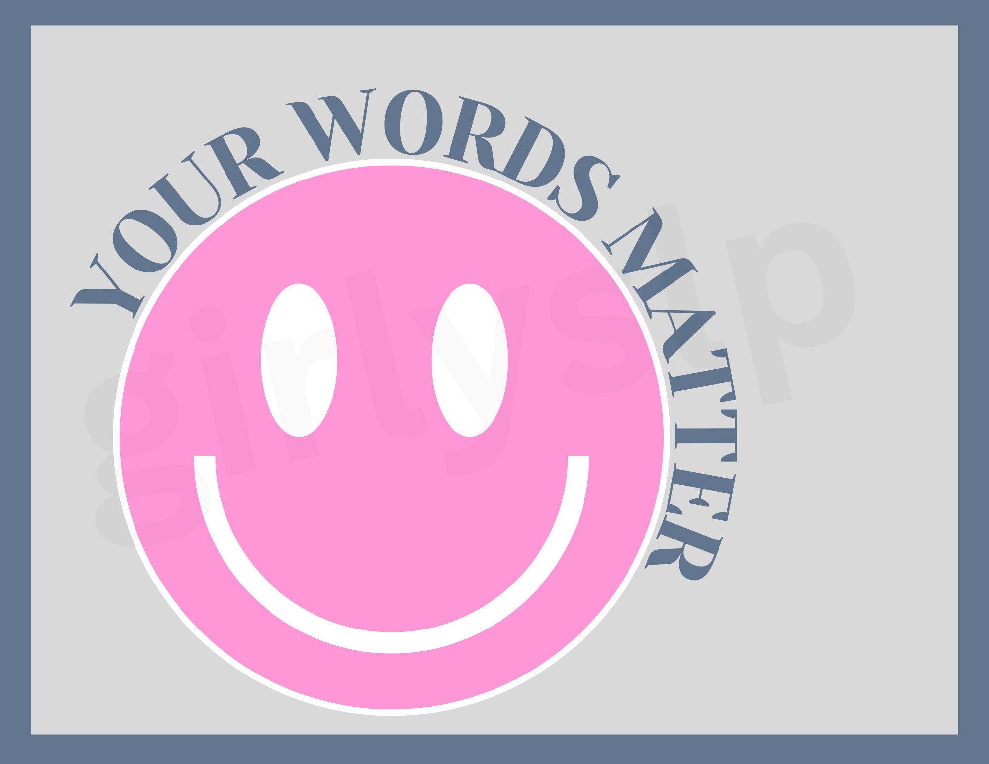 Smiley Face Out Of Words