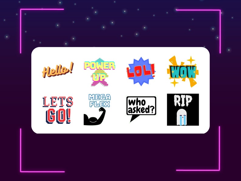 Animated Emotes Starter Pack Animated Emotes for Twitch - Etsy