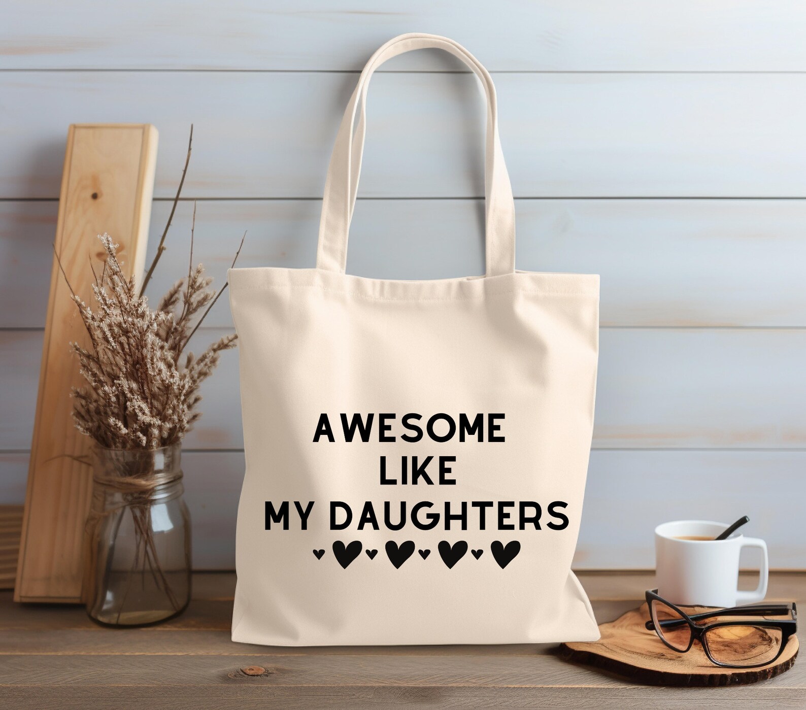 Mom Gift, Canvas Tote Bag, Mothers Day Gift , Gift From Daughter, Mama ...
