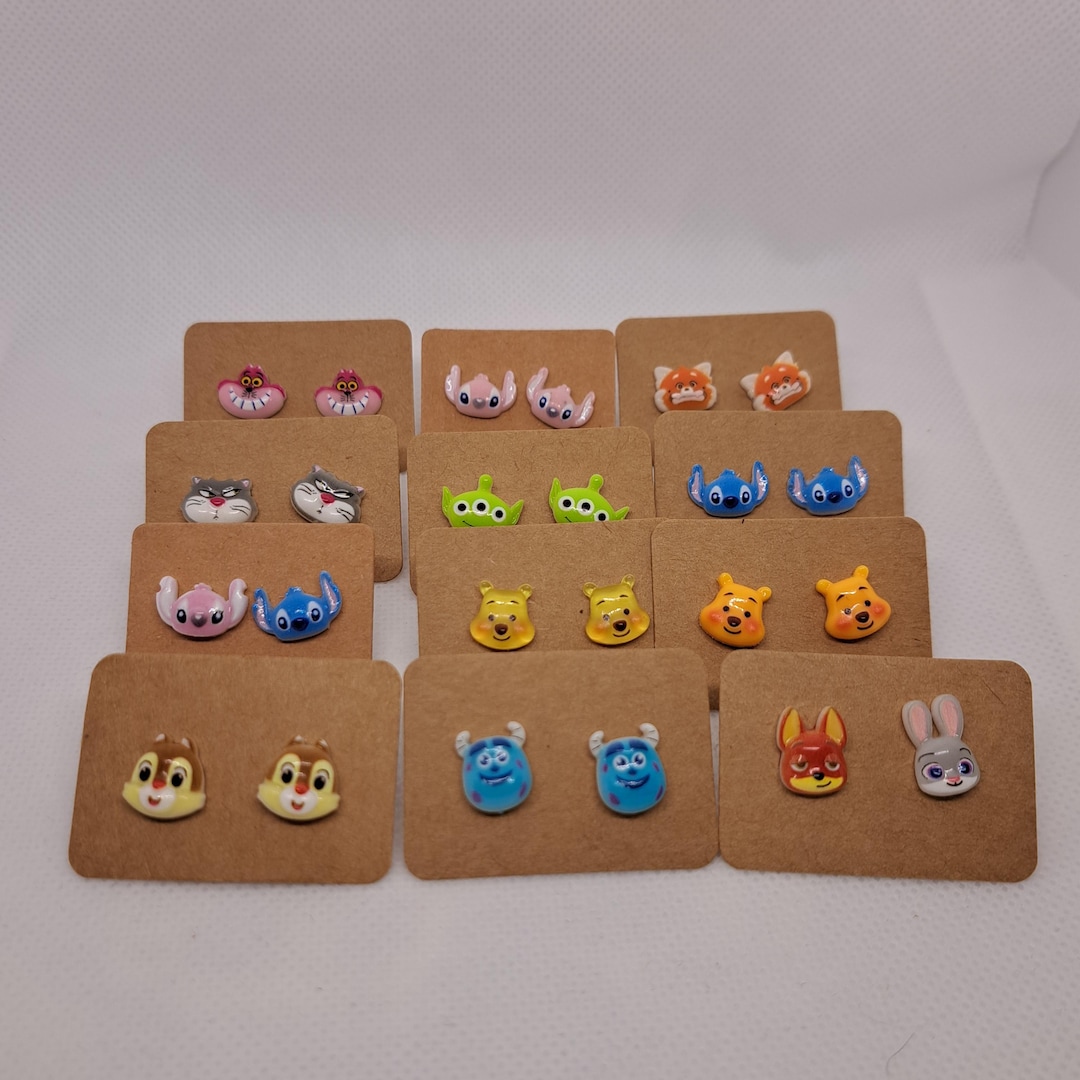 Mini Fun Character Earrings 1 Pair - Etsy