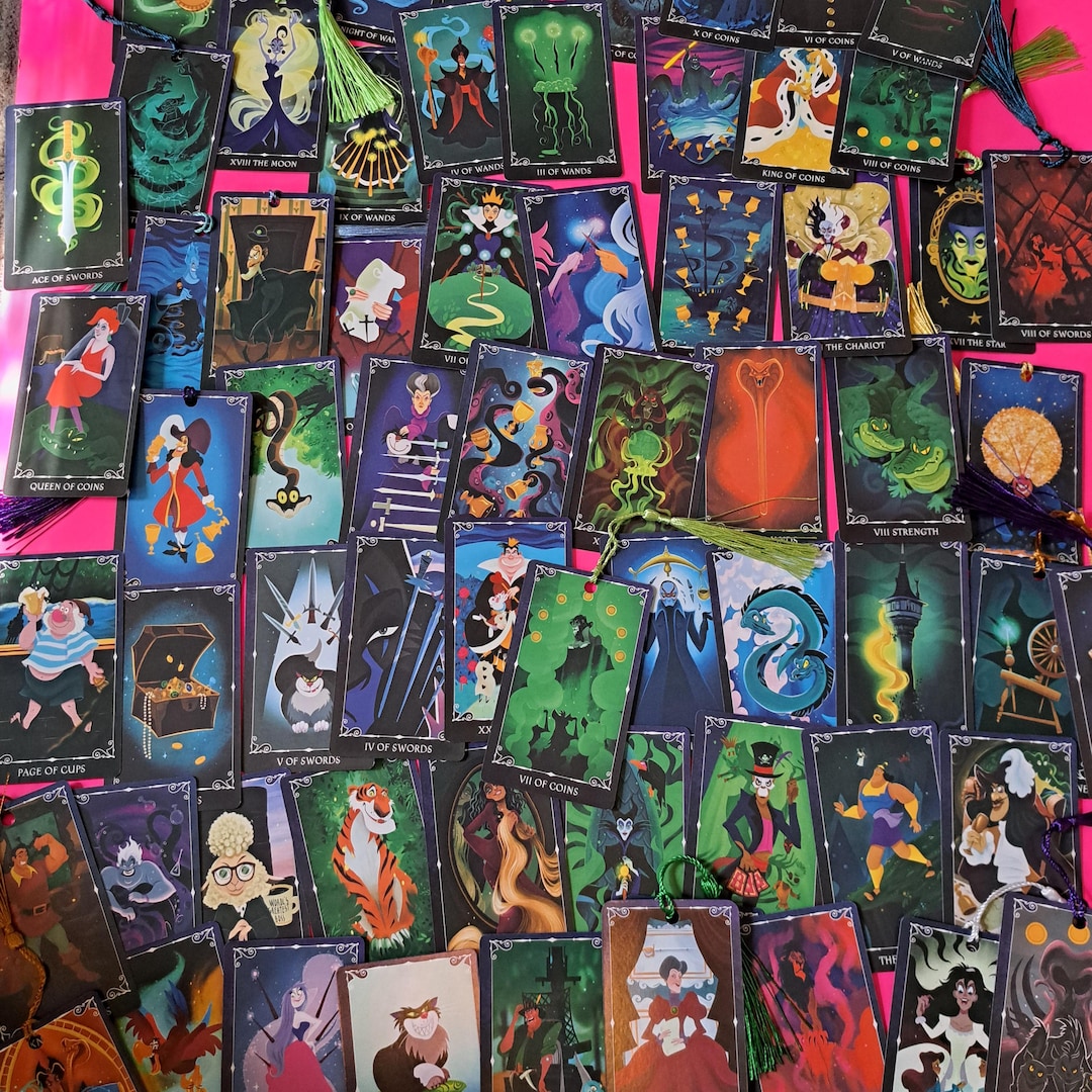 Intuitively Picked Disney Villian Tarot Card Bookmark - Etsy