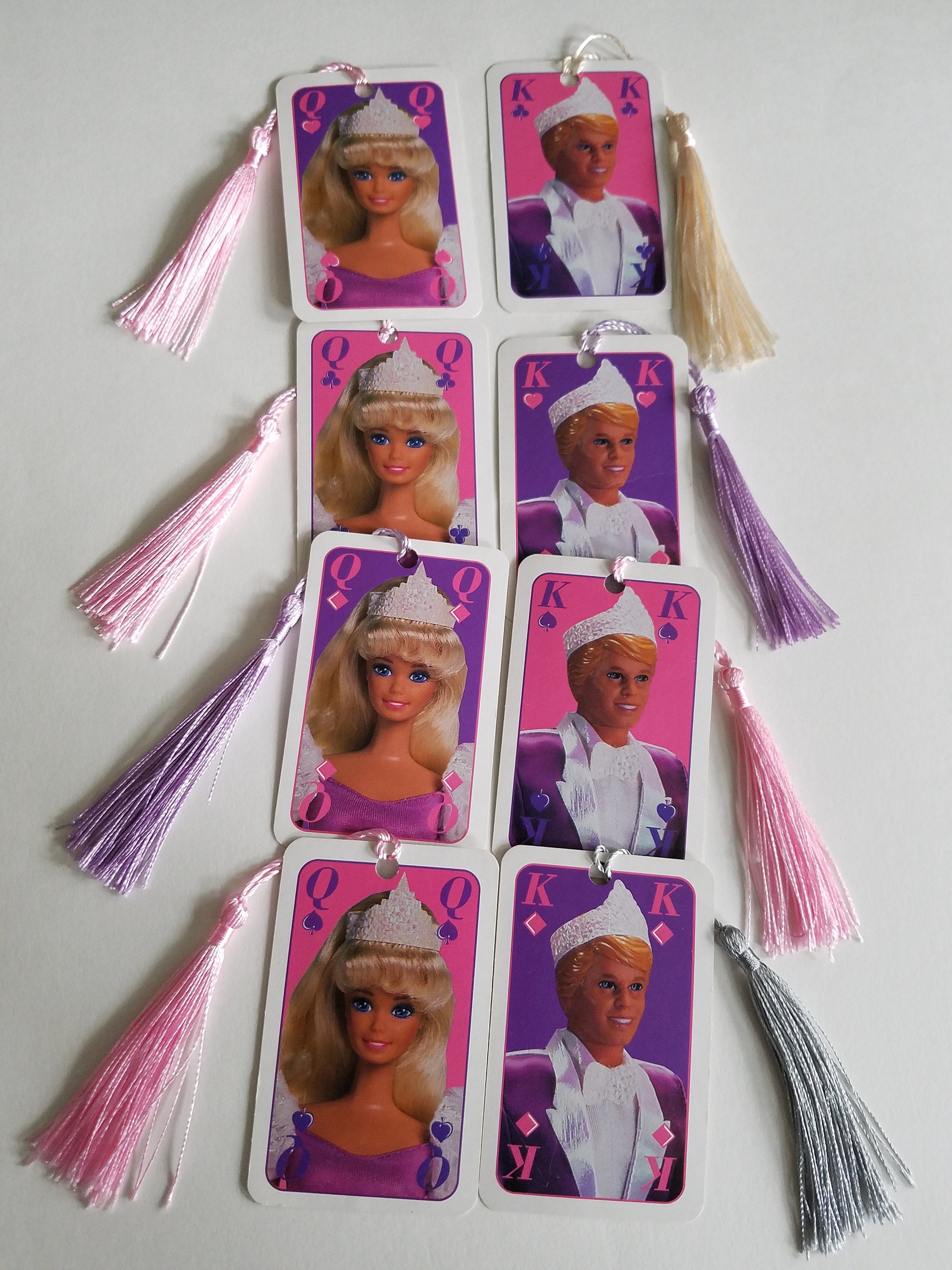 Playing Card Bookmarks Made From Cards With Barbie, Ken, Skipper ...